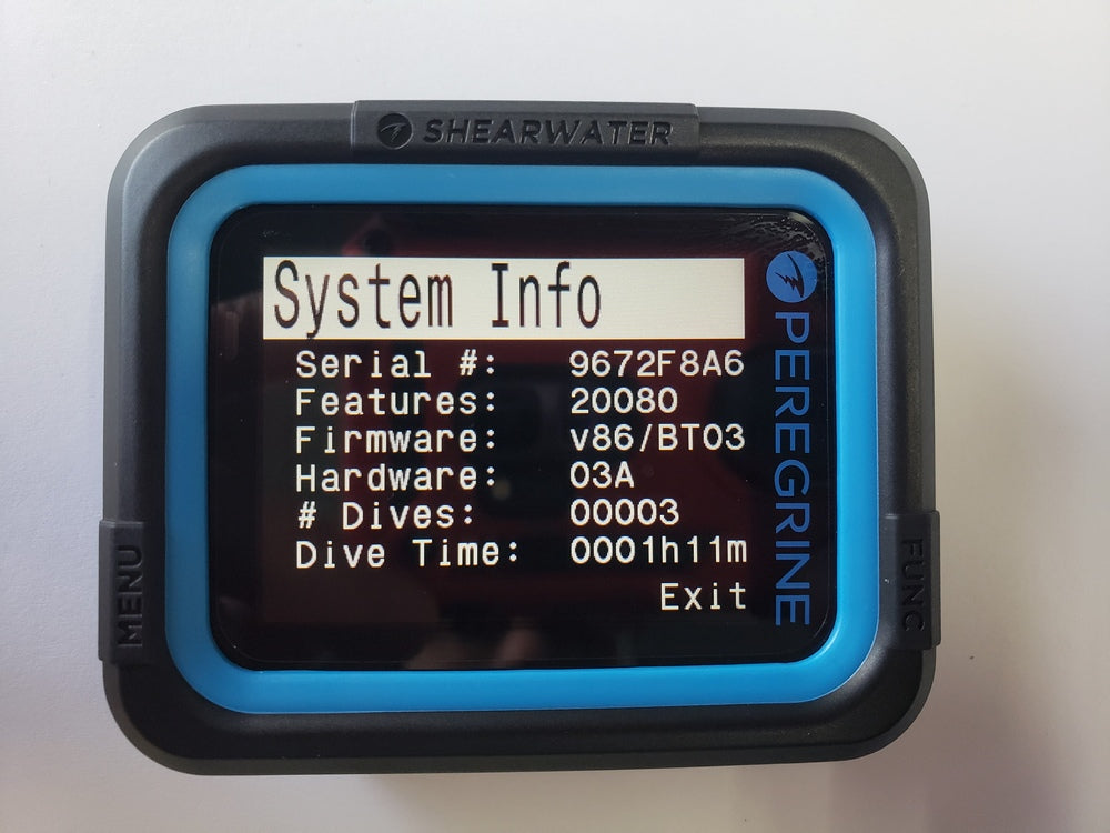 USED Shearwater Research Peregrine Dive Computer | DIPNDIVE