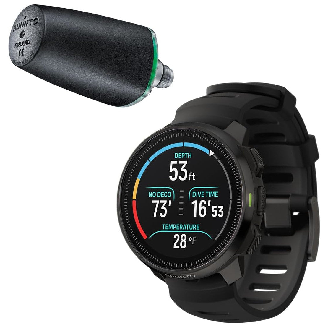 Suunto Ocean Dive Computer with Tank Pod Combo - All Black | DIPNDIVE