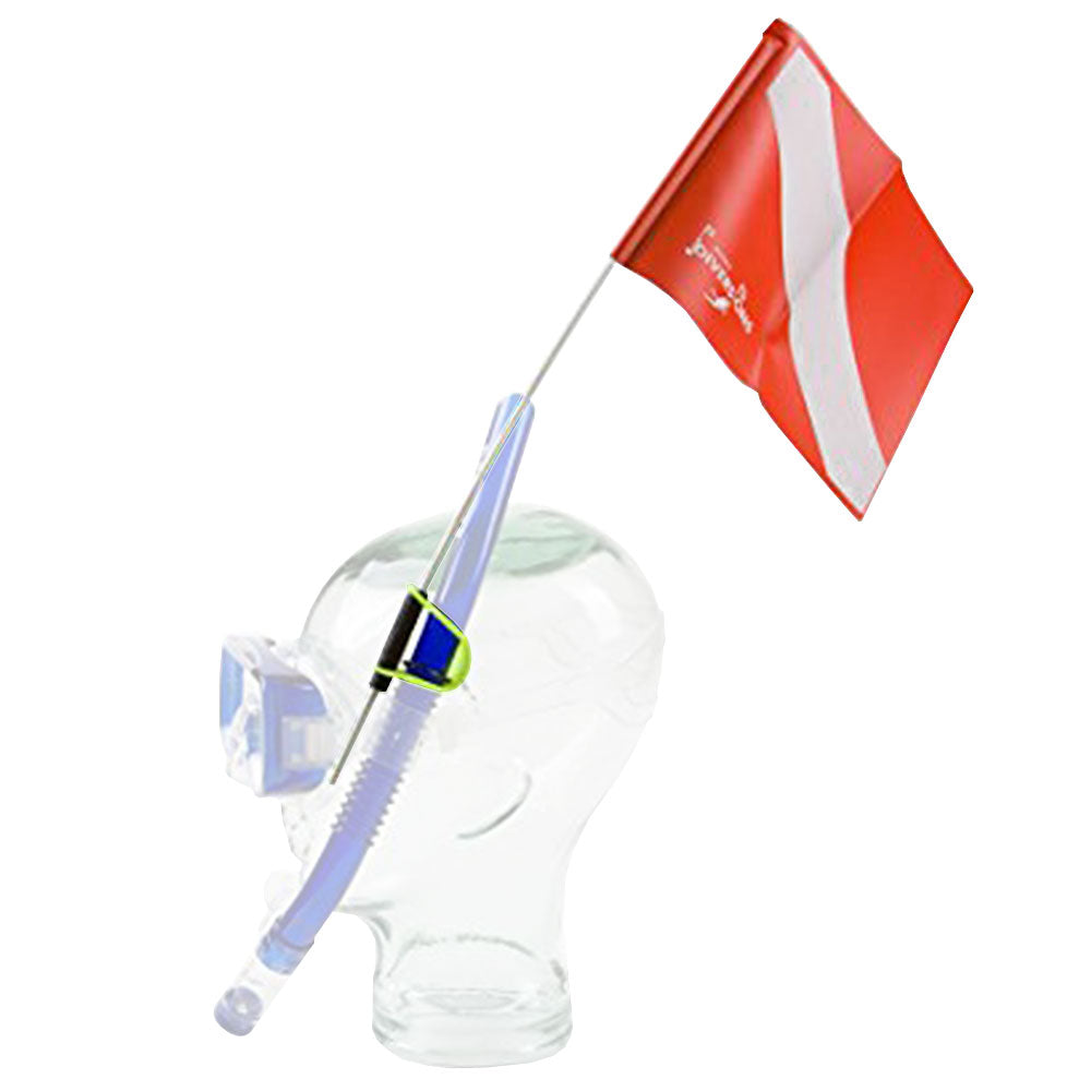 Open Box Trident Snorkelers Snorkel Attached Dive Flag | DIPNDIVE
