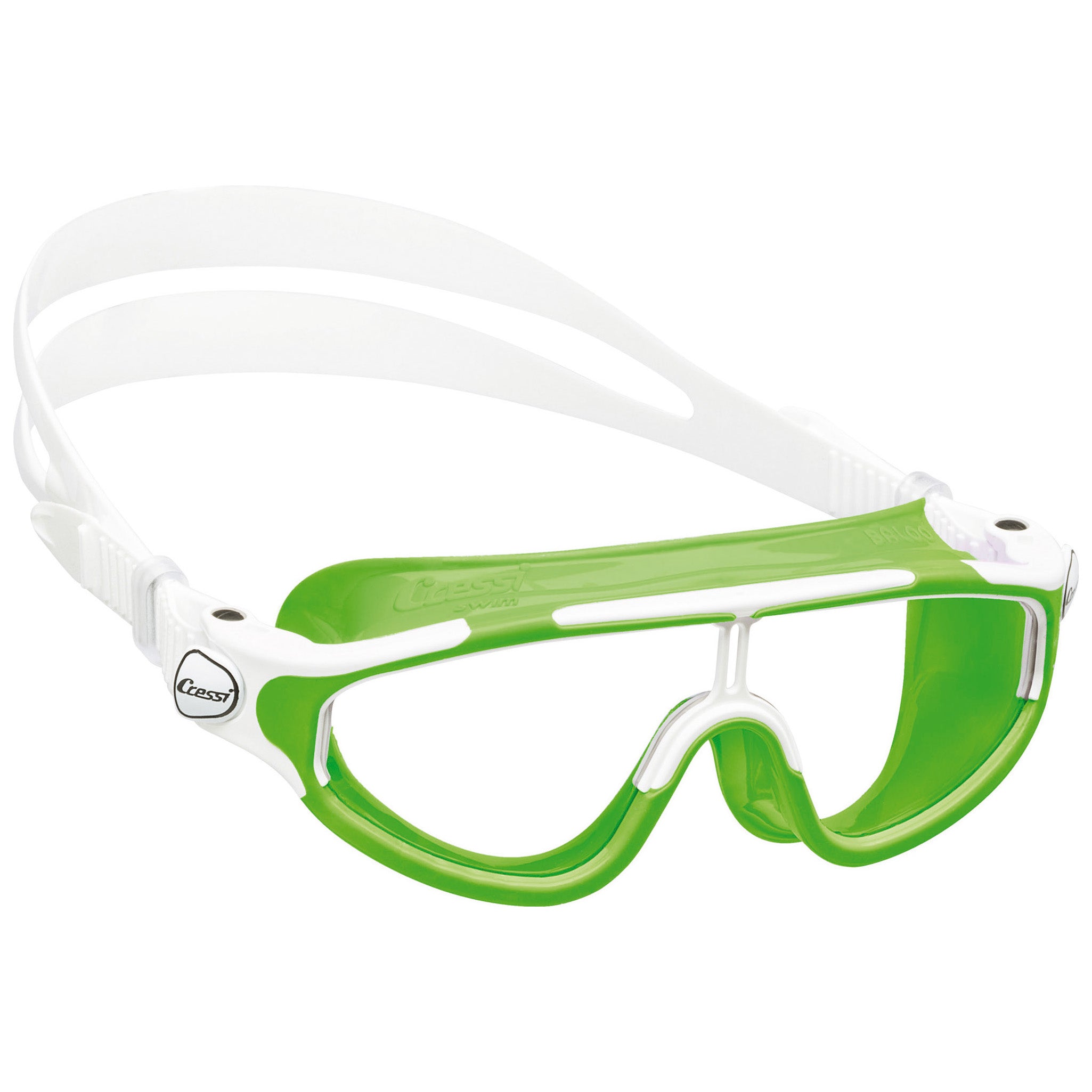 Used Cressi Baloo Swim Goggles - Green / Green | DIPNDIVE