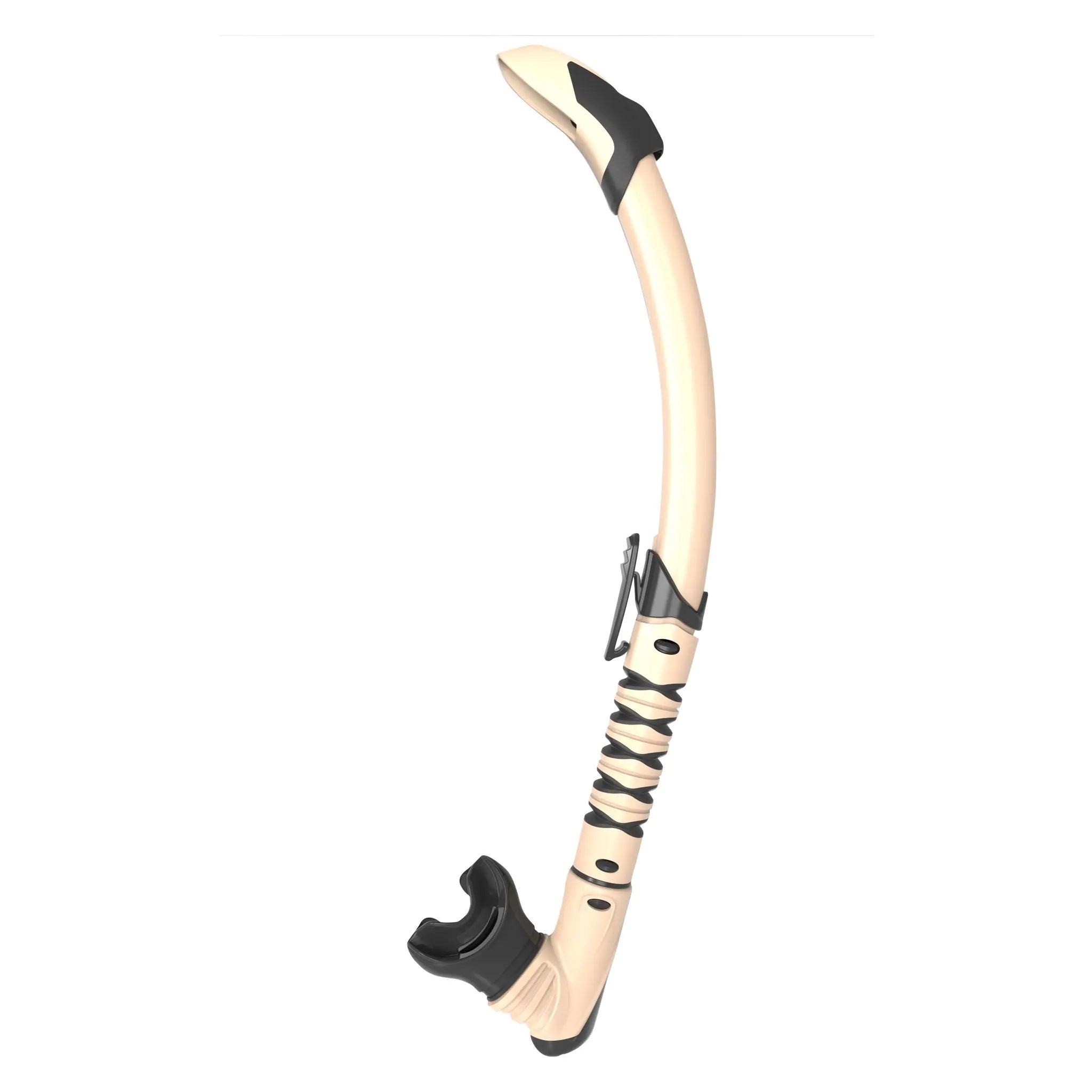 Open Box Aqua Lung Zephyr Flex Scuba Snorkel - Black/Sand | DIPNDIVE