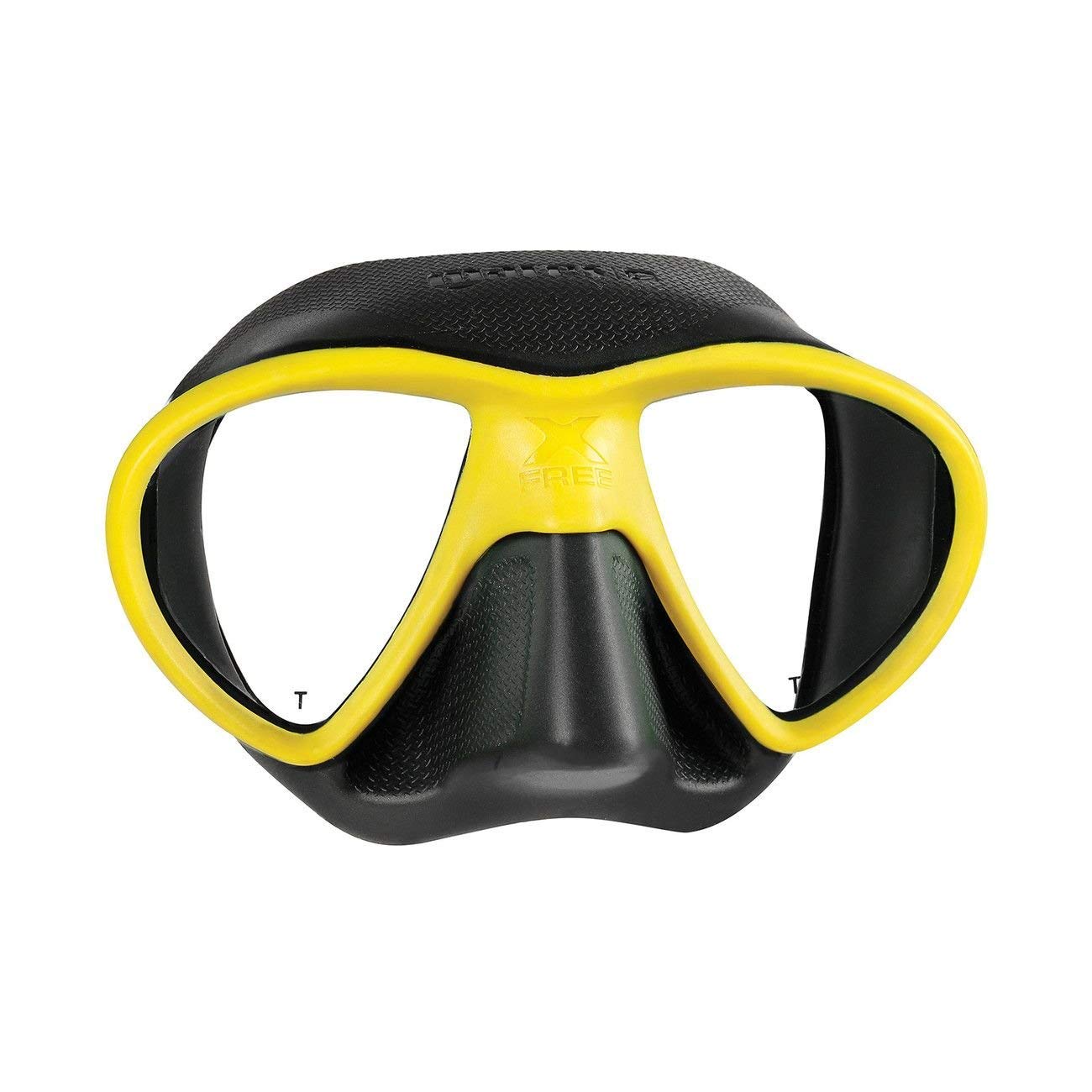 Open Box Mares X-Free Dive Mask - Color: Yellow/Black | DIPNDIVE