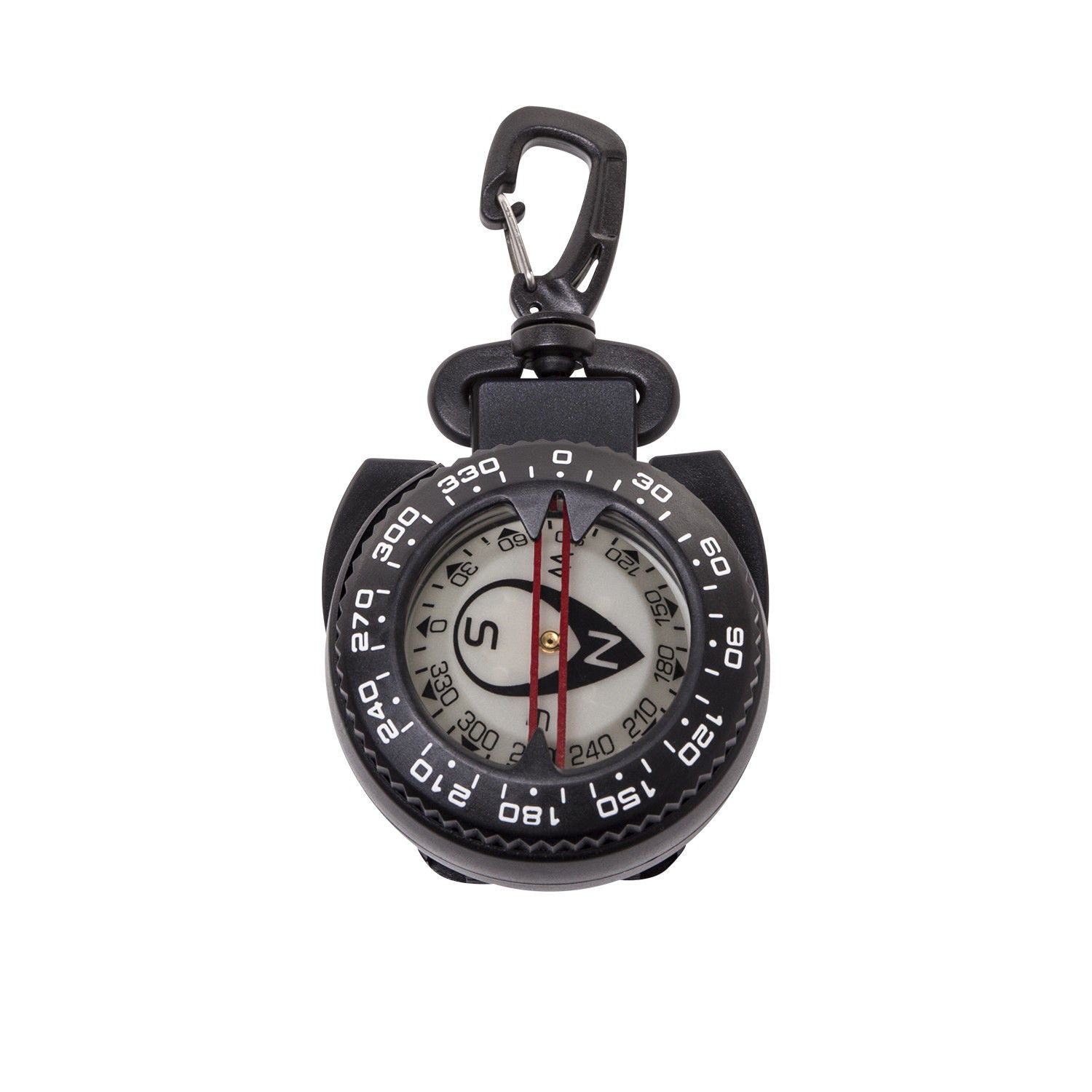 Open Box Trident Retractor Compass with Clip | DIPNDIVE