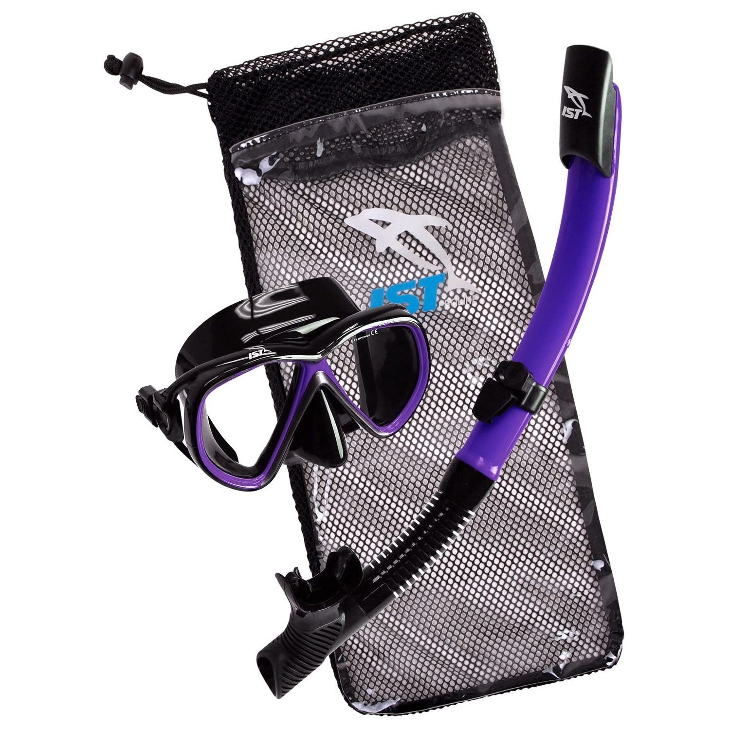Used IST Snorkeling Combo Set for Kids - Black / Purple | DIPNDIVE