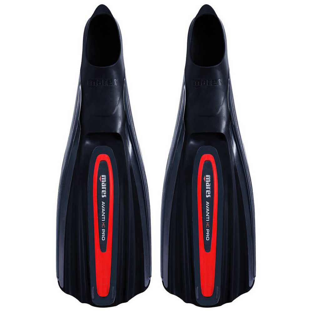 Open Box Mares Avanti HC Pro Full Foot Fins-Black / Red-46 | DIPNDIVE