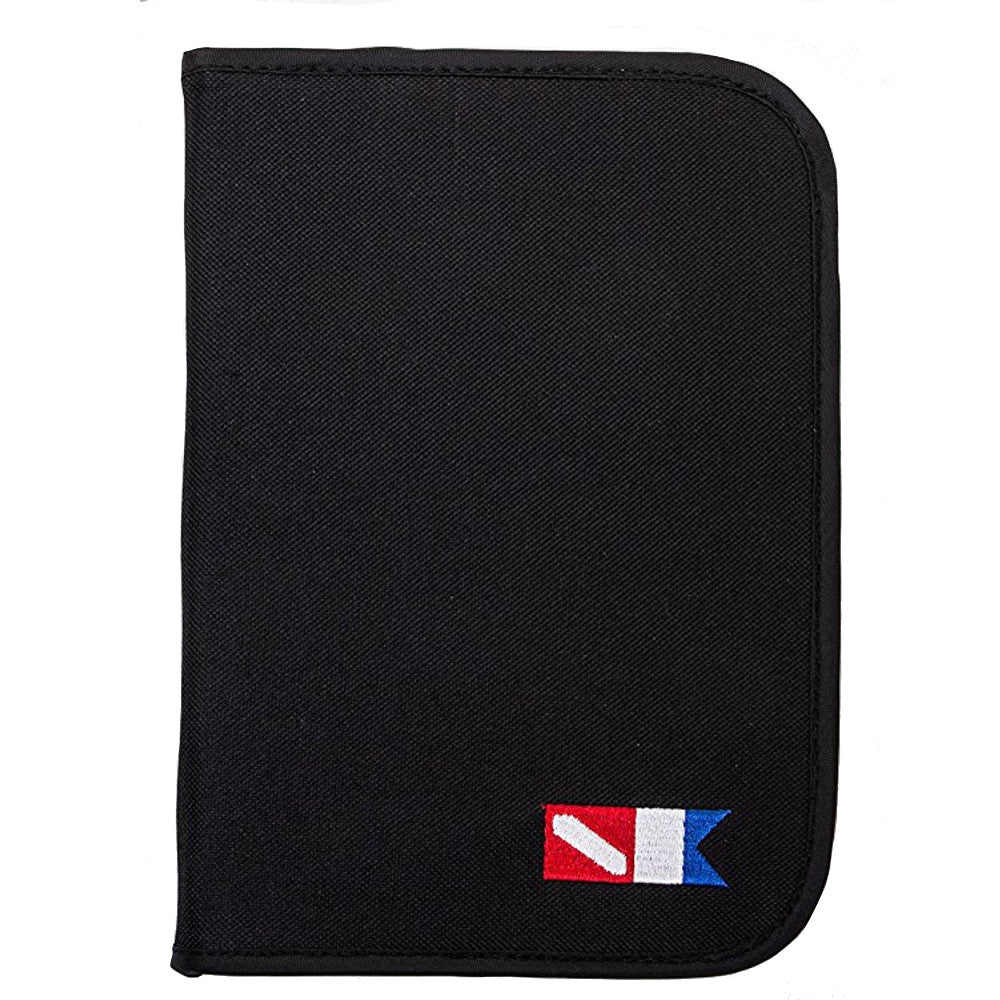 Open Box Trident 6 Ring Zippered Dive Log Organizer - Black | DIPNDIVE
